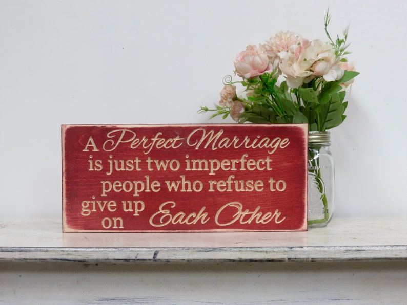 A Perfect Marriage Sign, Wedding Gift, Perfect Marriage, Anniversary ...