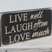 Live Laugh Love Sign,live Laugh Love,home Decor,love Sign,wall Decor ...