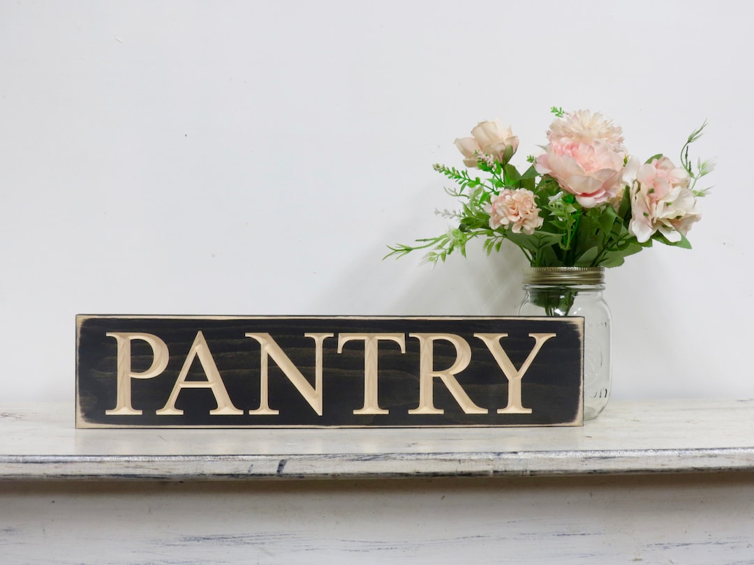 Pantry Sign, Kitchen Sign, Wood Pantry Sign, Pantry Decor, Pantry ...