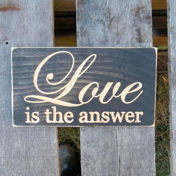 Love is the Answer - Etsy