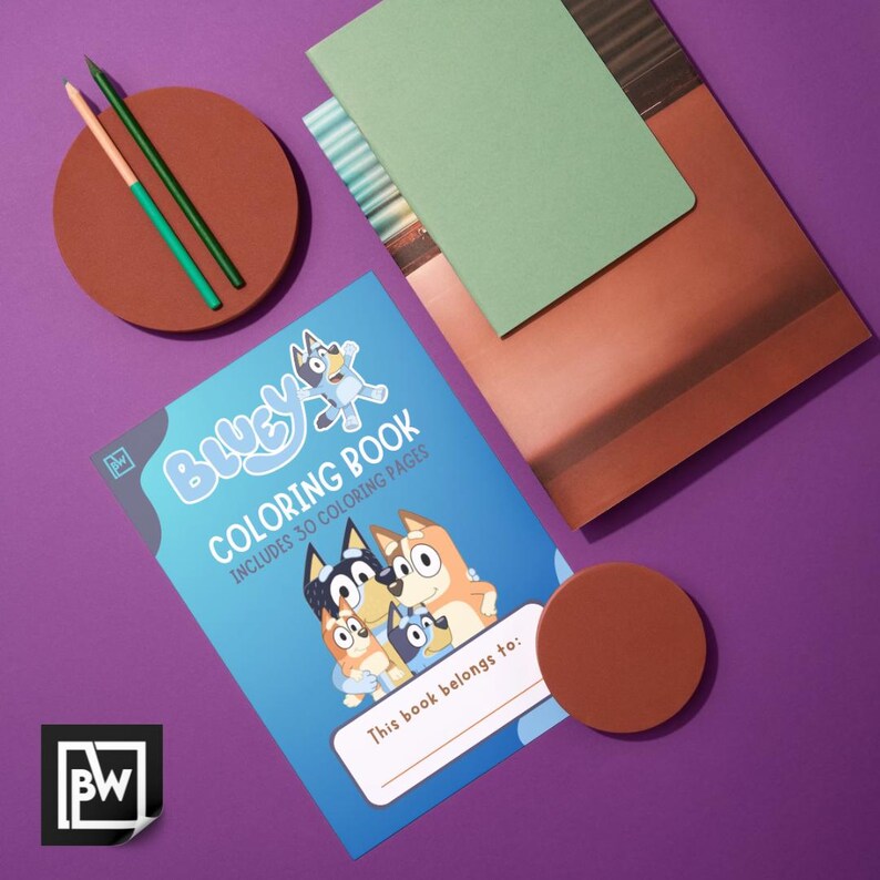 Famous Blue Dog Puppy Cartoon Coloring Book 30 Pages - Etsy