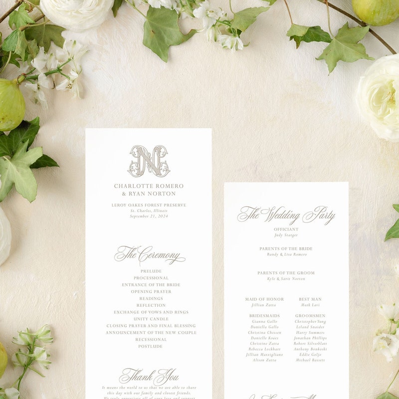 Wedding Program - Etsy