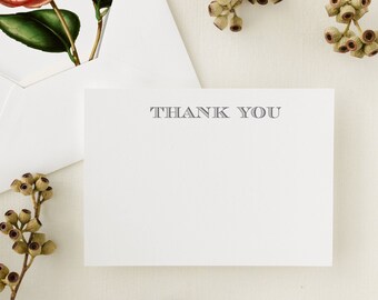 Thank You Flat Notecards Thank You Stationery Thank You - Etsy