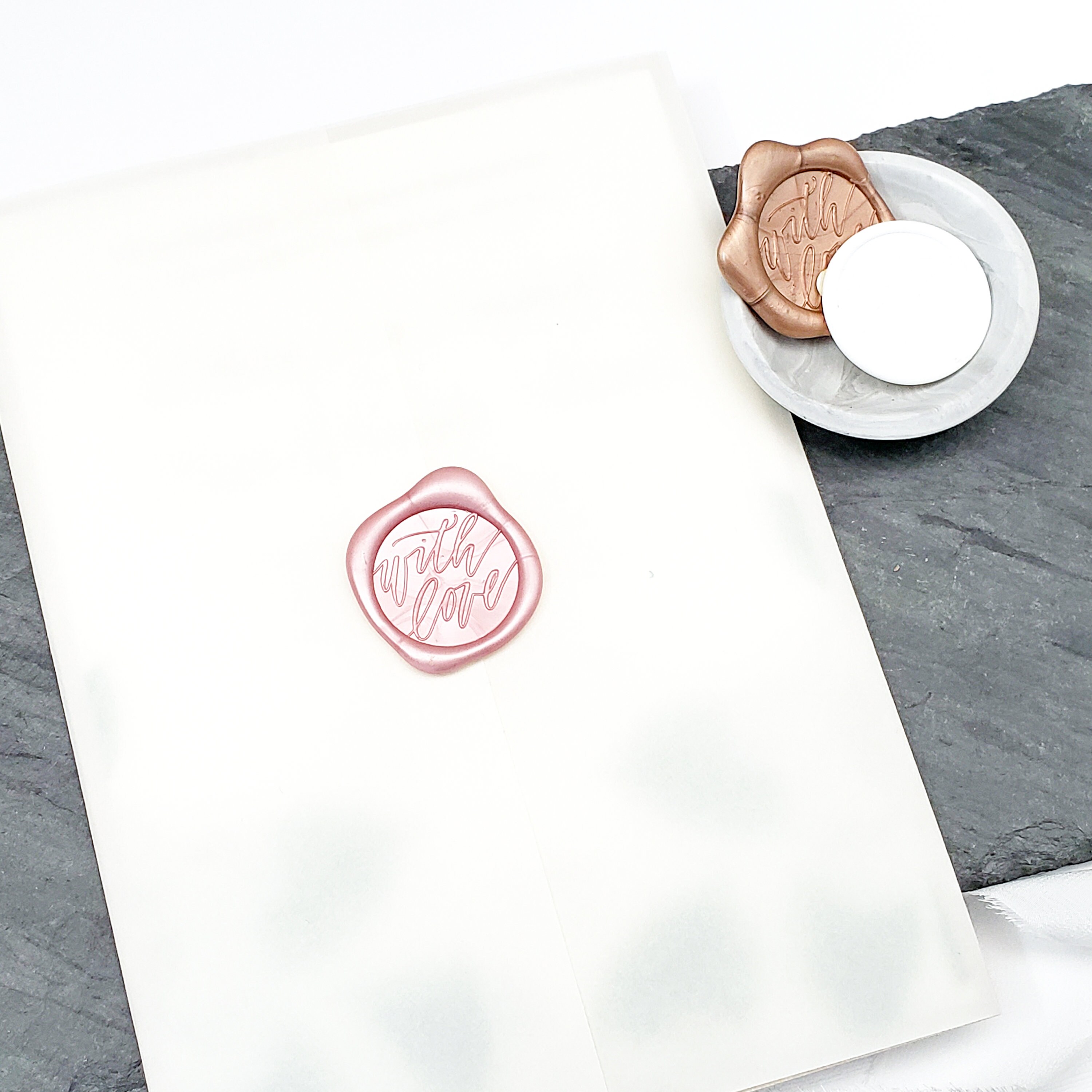 With Love Self Adhesive Wax Seals Self Stick Wax Seal Peel | Etsy