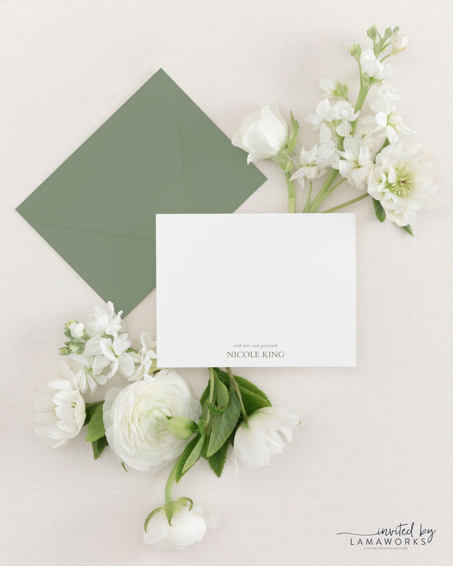 NICOLE | Personalized Stationery Set, Women's Stationary, Thank You ...