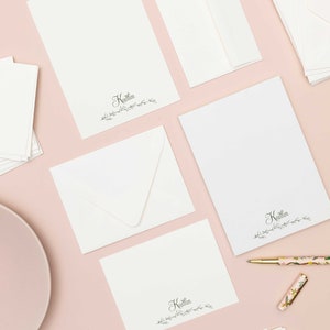 Elegant Letter Writing Stationery Set | Personalized Gift | Custom ...