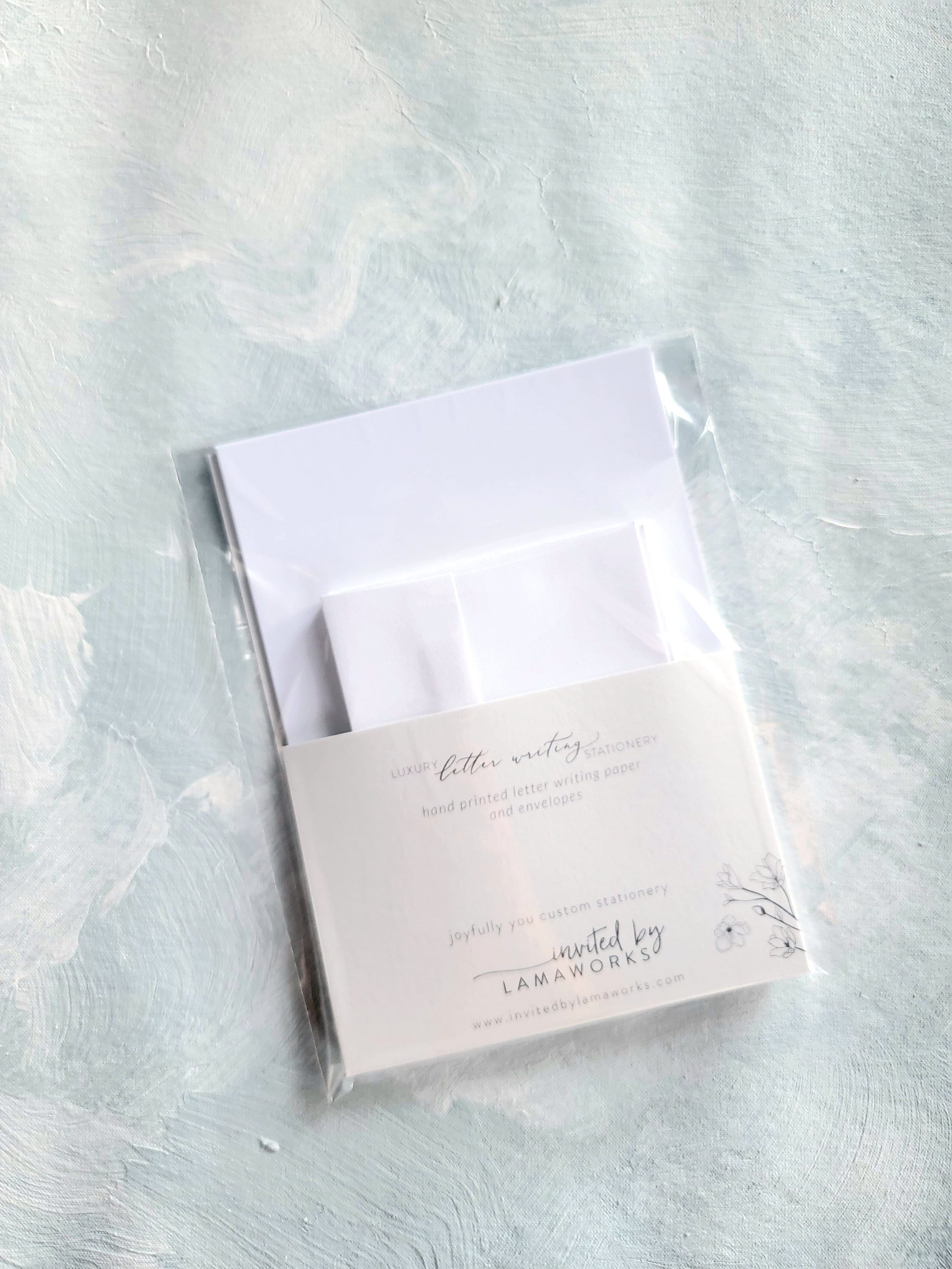 Elegant Letter Writing Stationery Set | Personalized Gift | Custom ...