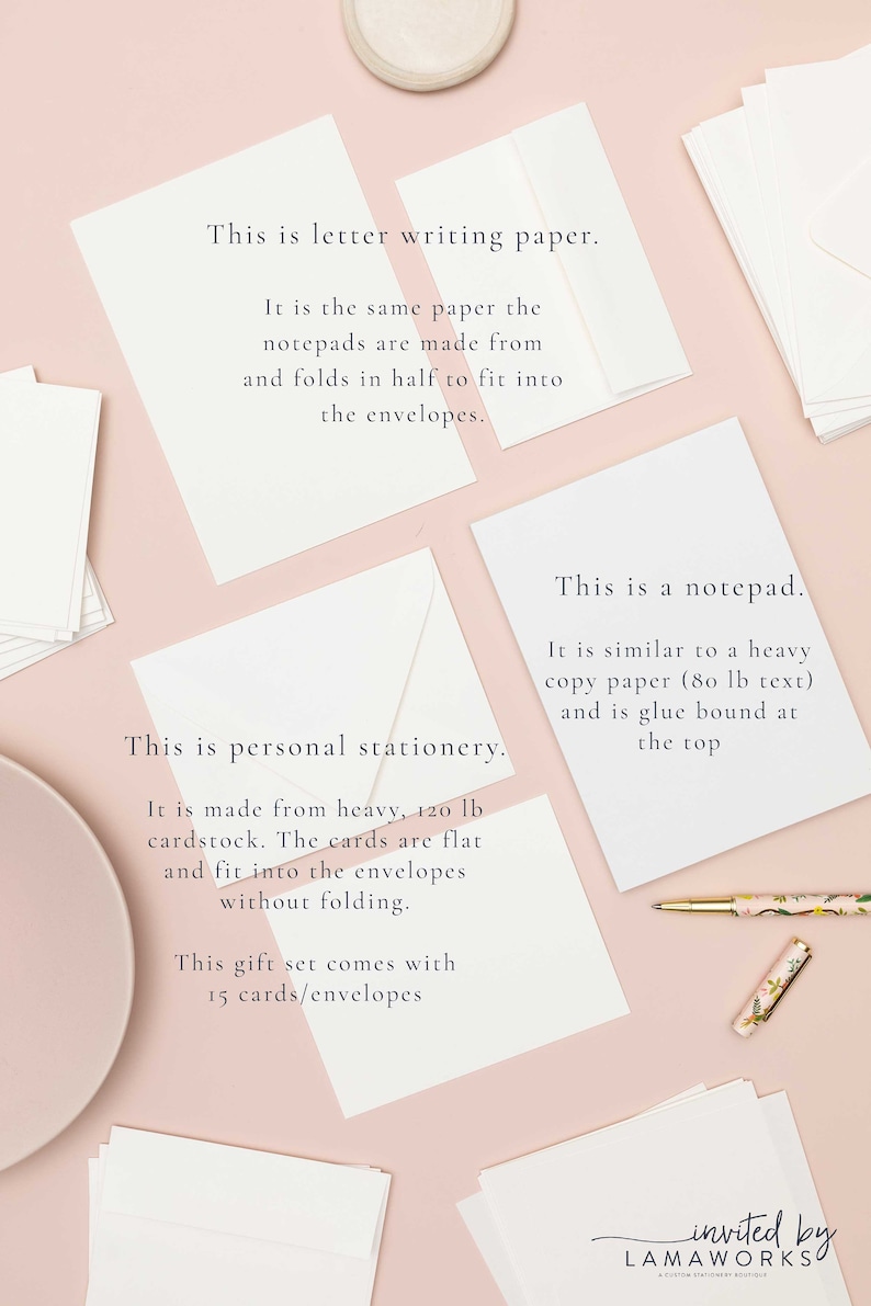Sophisticated Letter Writing Stationery Set | Personalized Gift ...
