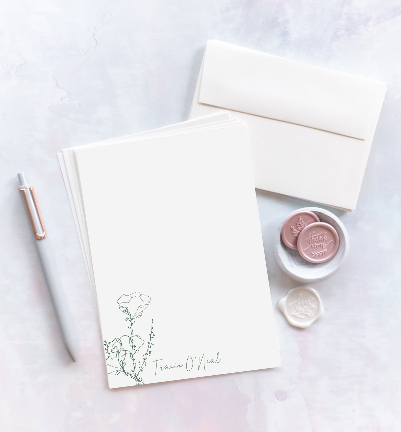Personalized Letter Writing Stationery Set | Customized Gift | Custom ...