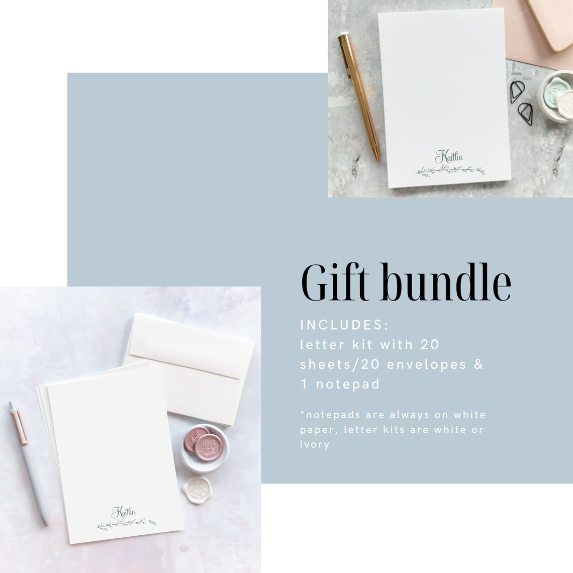 Elegant Letter Writing Stationery Set Personalized Gift | Etsy