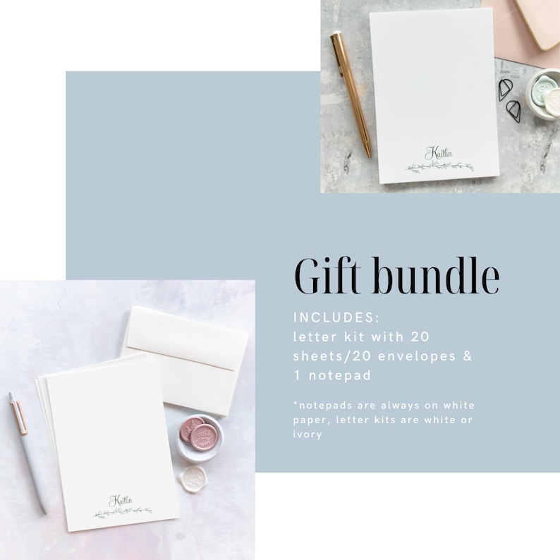 Elegant Letter Writing Stationery Set Personalized Gift | Etsy