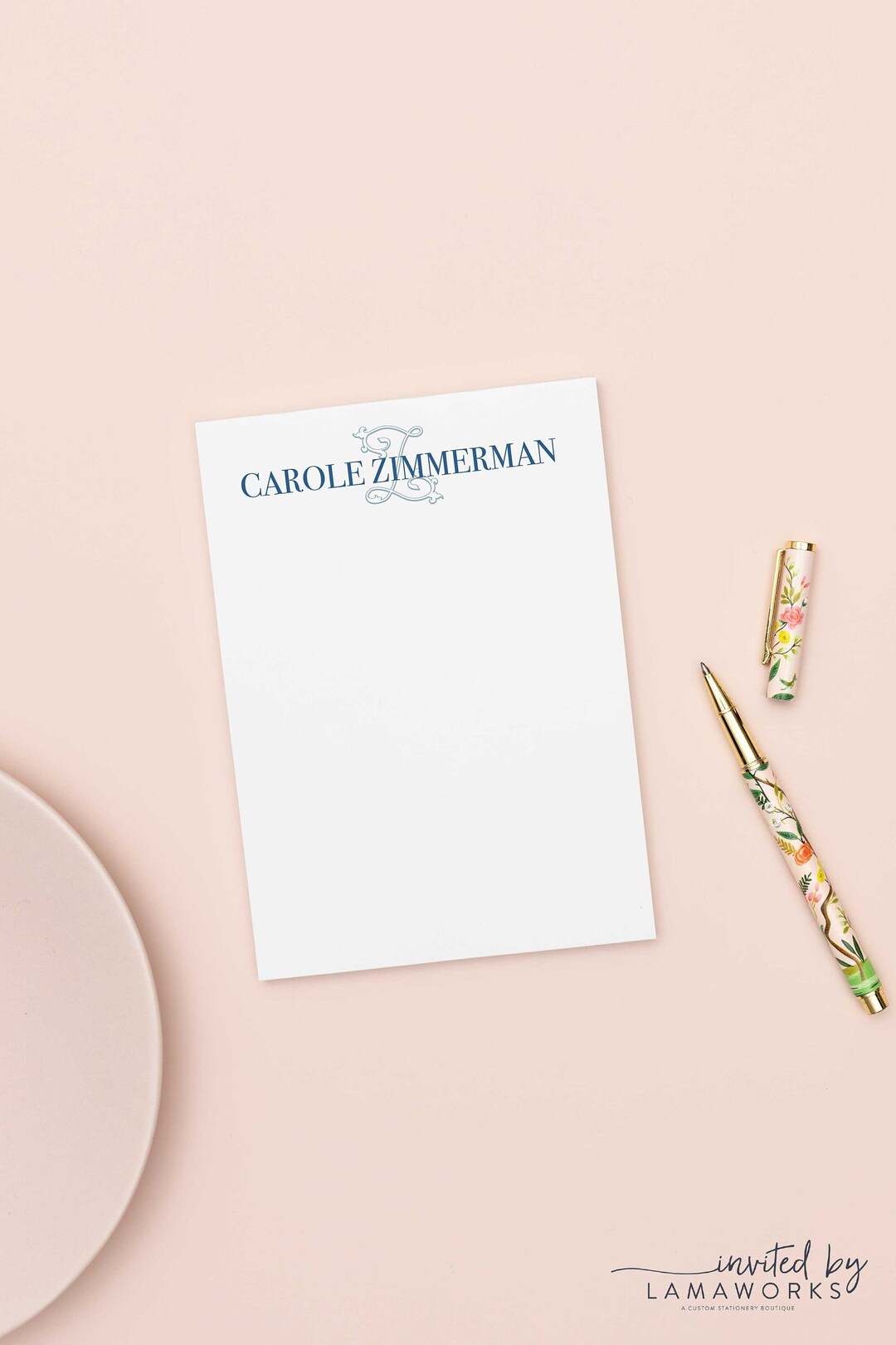 Personalized Notepad for Women, Monogrammed Notepad, Customized Notepad ...