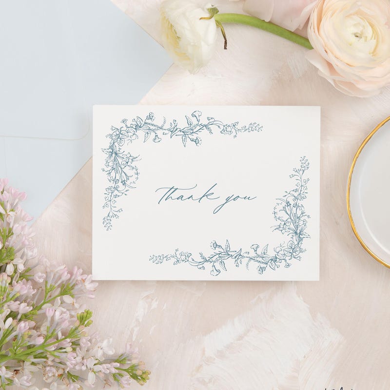 Custom French Thank You Cards - Etsy