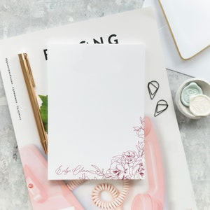 Sophisticated Notepad Writing Set Personalized Gift Custom - Etsy