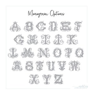 Monogram Stationary, Monogrammed Note Card, Personalized Note Cards Set ...