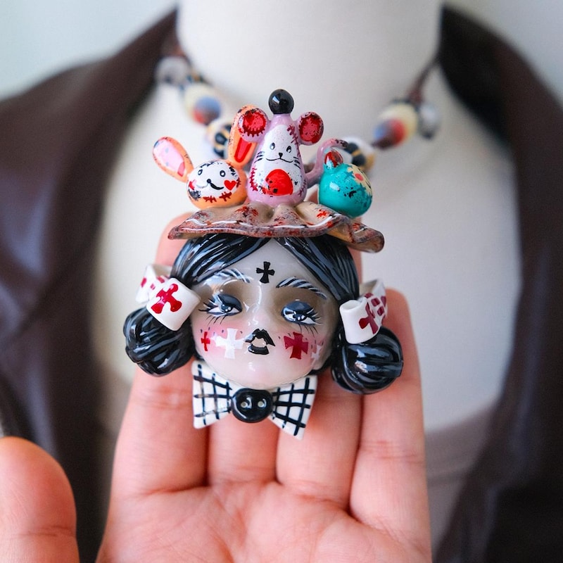 Simple Polymer Necklace - Etsy