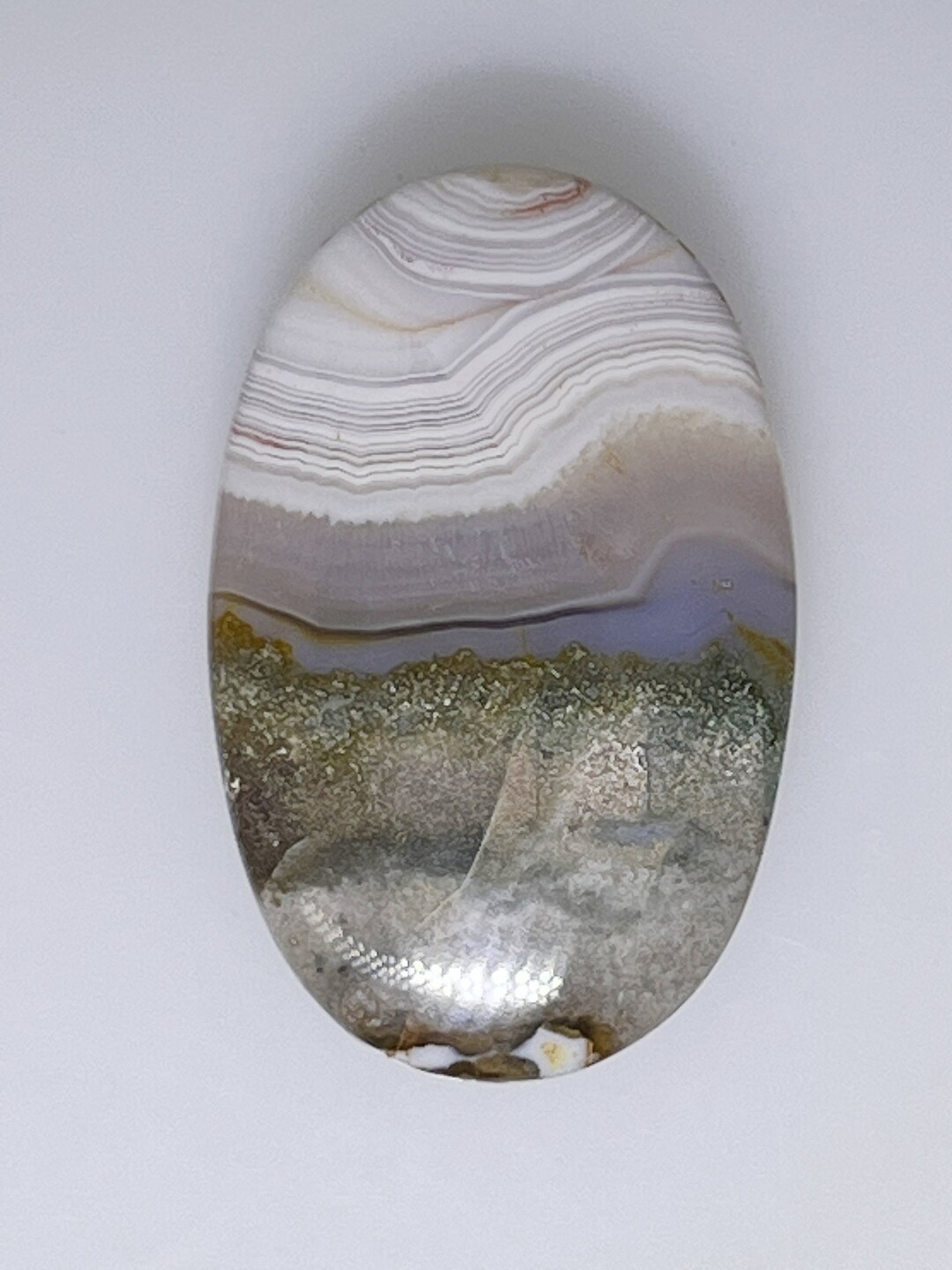 Agate Oval Cabochon, Layers of Patterns, 70.43 Carats 005-10-008 - Etsy