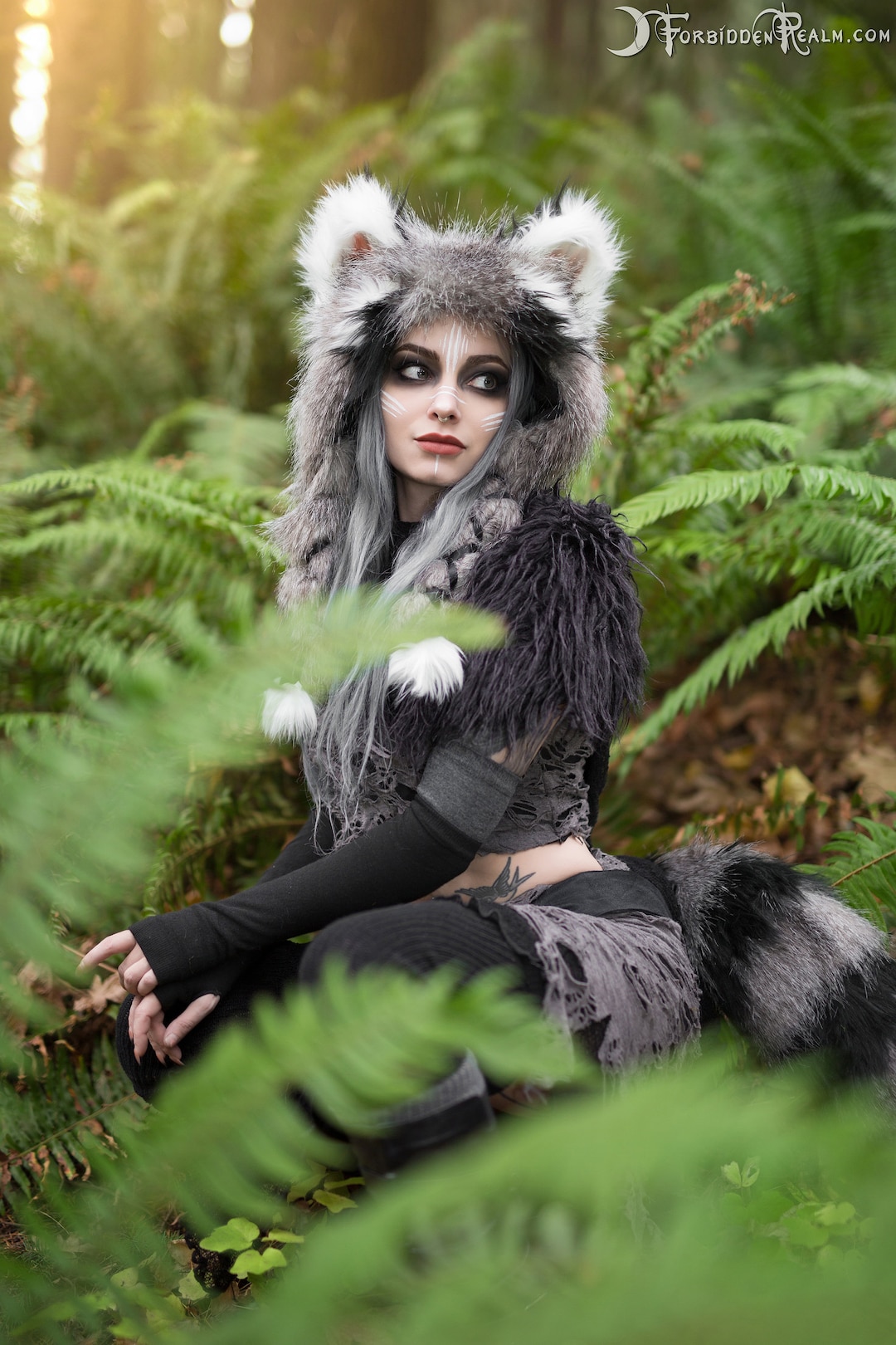 Raccoon Costume Makeup