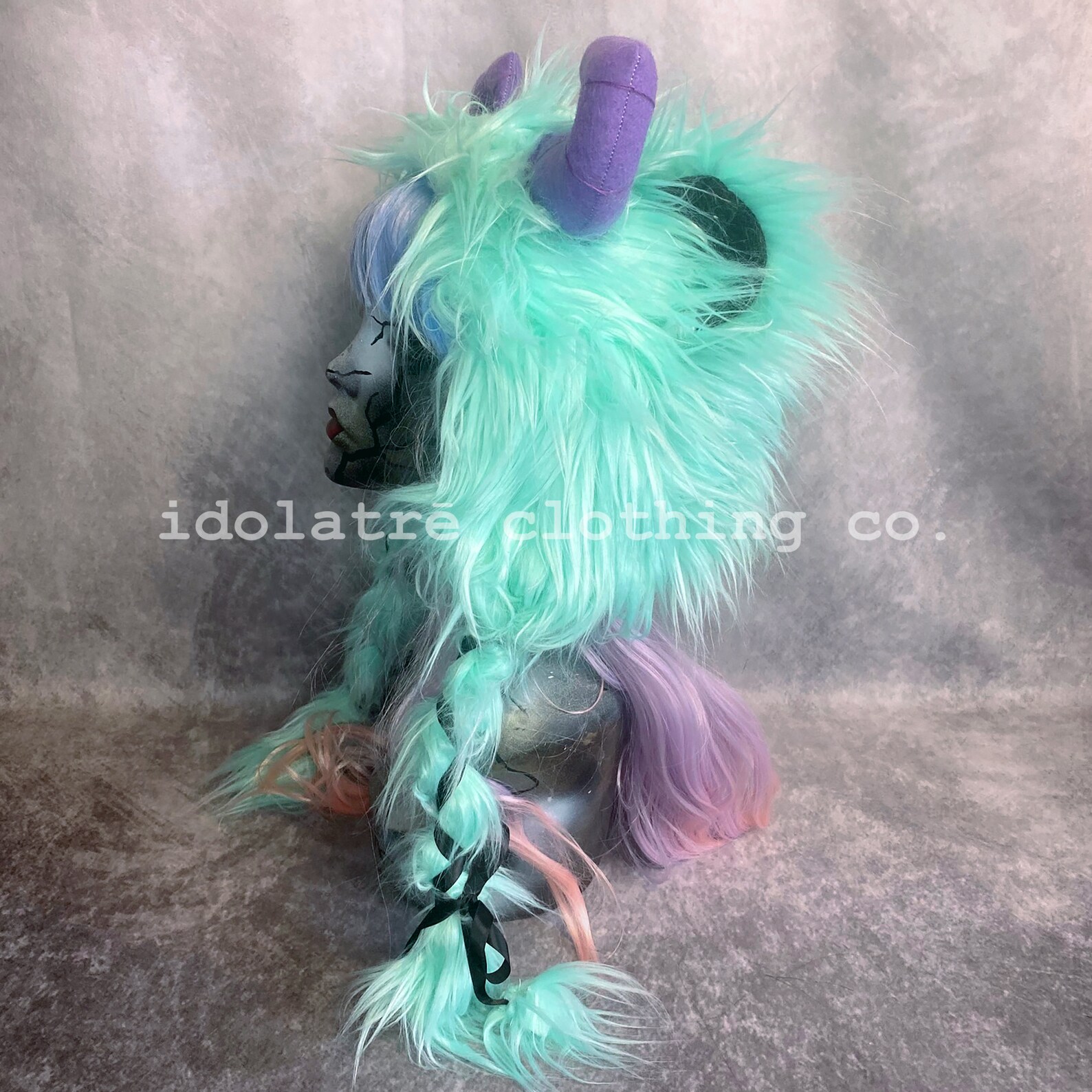 Monster Soft Sculpture Horn and Ear Hat - Etsy