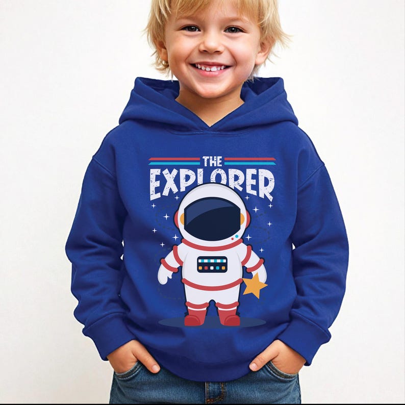 Astronaut Kids Hoodie: Space Explorer Toddler Sweatshirt - Etsy