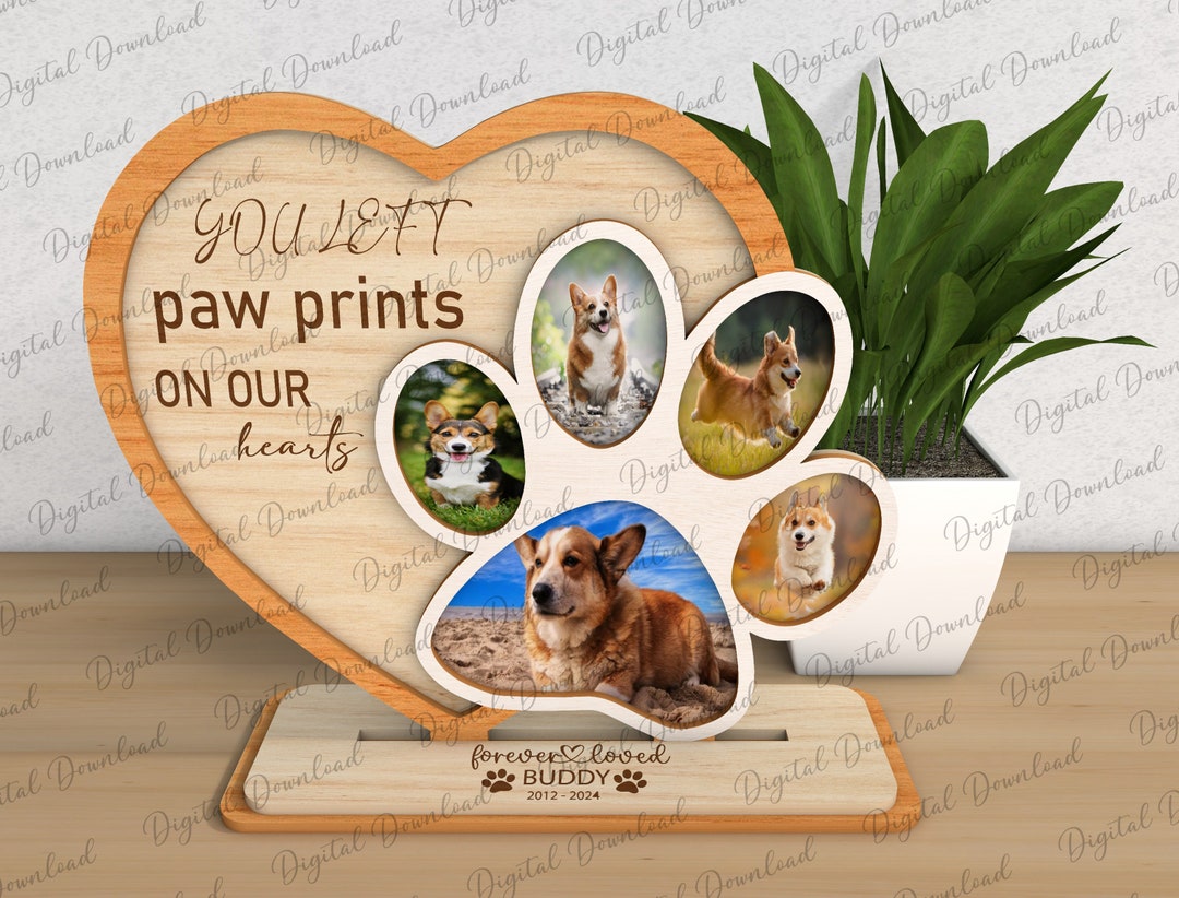 Personalized Dog Memorial Photo Frame Svg,pet Memorial Gifts ,family ...