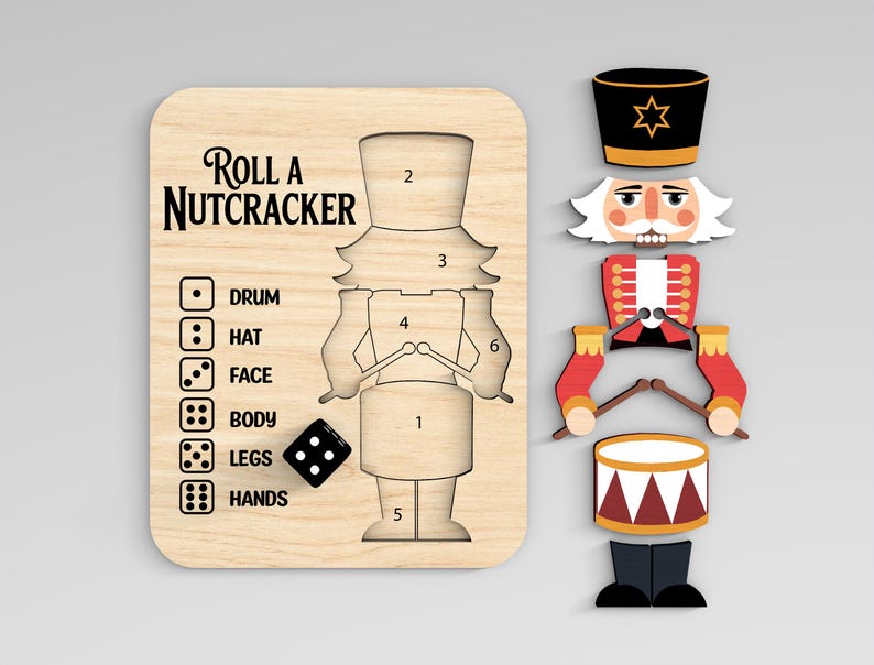 Ultimate Christmas Puzzle Game SVG Bundle, 17 Roll-a-dice Games for ...