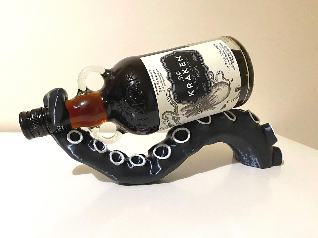 Kraken Rum Tentacle Bottle Holder Display Pub Sign, Man Cave Bar, USB ...