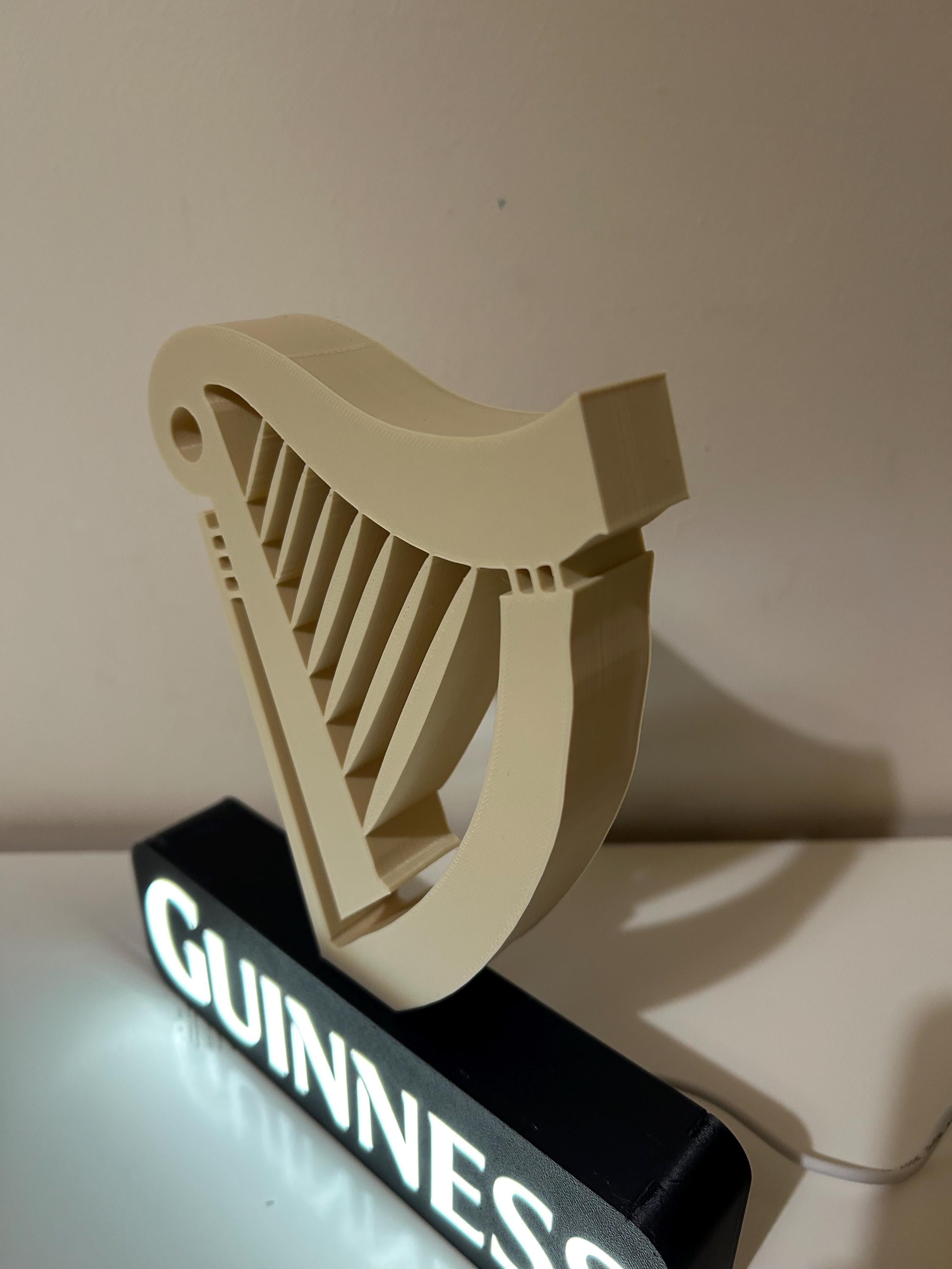 9” Guinness Harp Bar Sign USB - Etsy