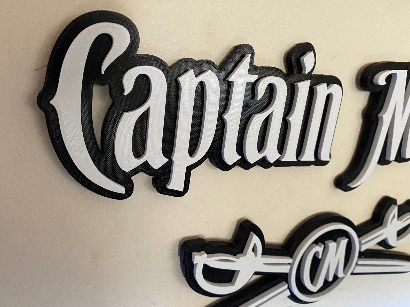 Large 3D Captain Morgans Logo for Bar, Man Cave, Garage 12 Across - Etsy