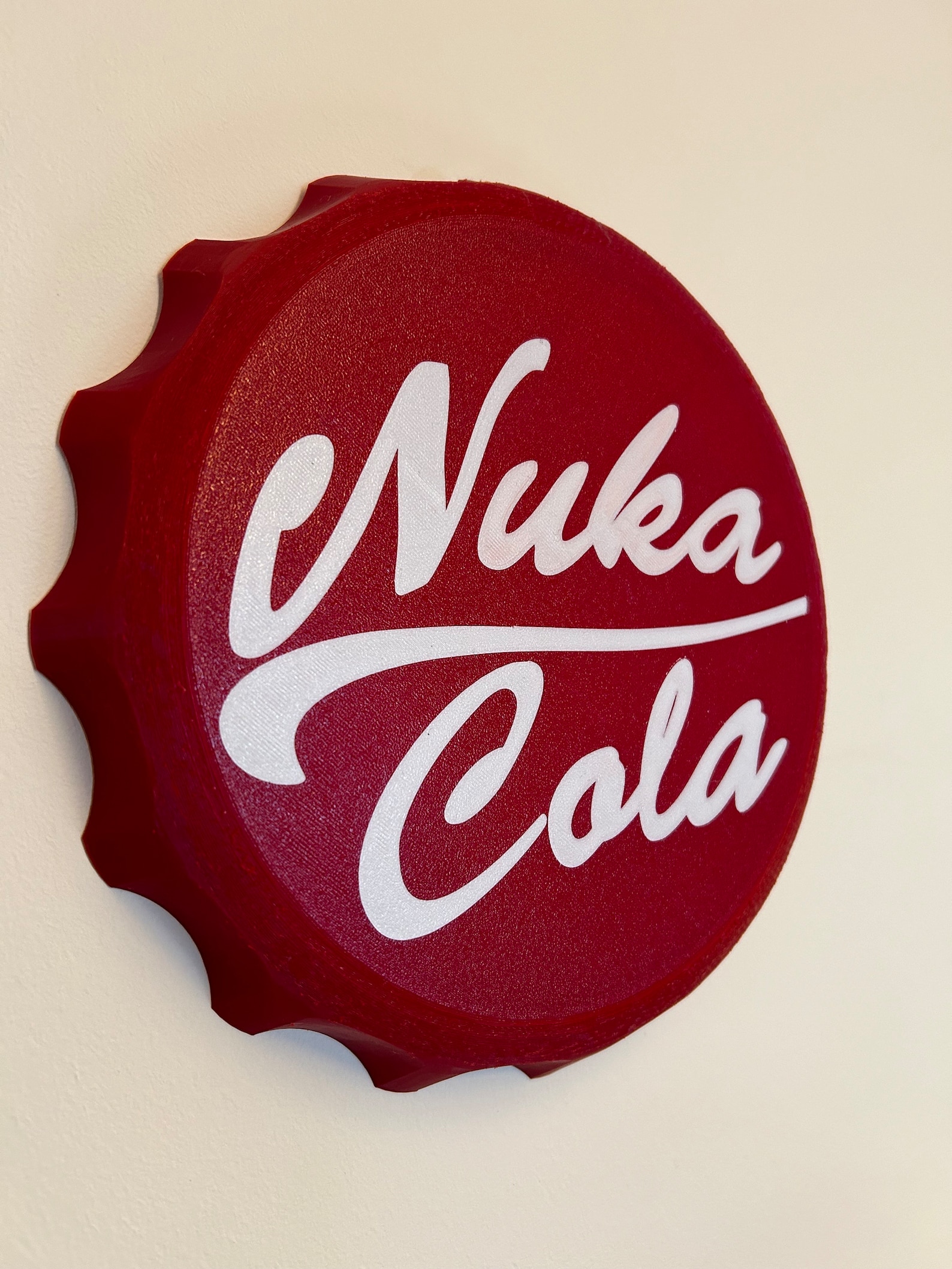 10” Nuka Cola Wall Hanger Bottlecap Fallout Retro Art - Etsy