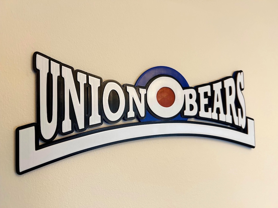 Large Union Bears UB07 Rangers Badge 3D for Bar, Pub, Home, Garage, Fan ...