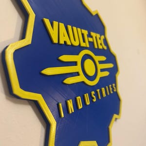 10” Vault Tec LED Wall Hanger Gear Logo Fallout Retro Art - Etsy