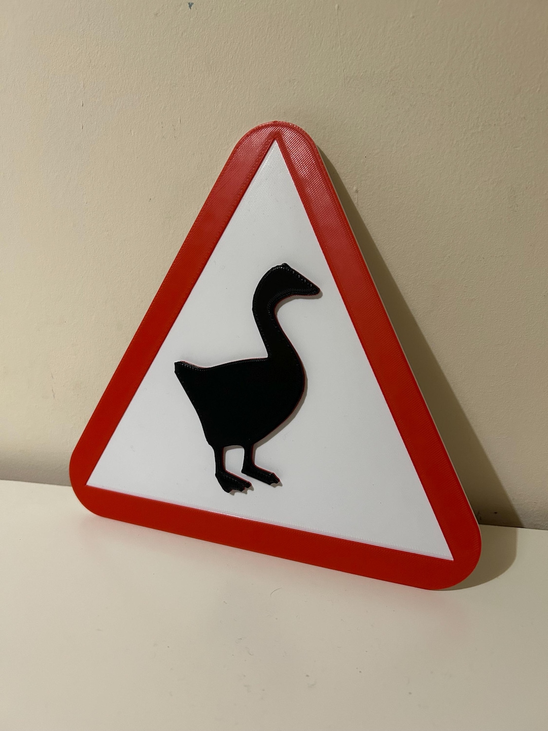 Untitled Goose Game- 8” Goose Warning Sign - Etsy