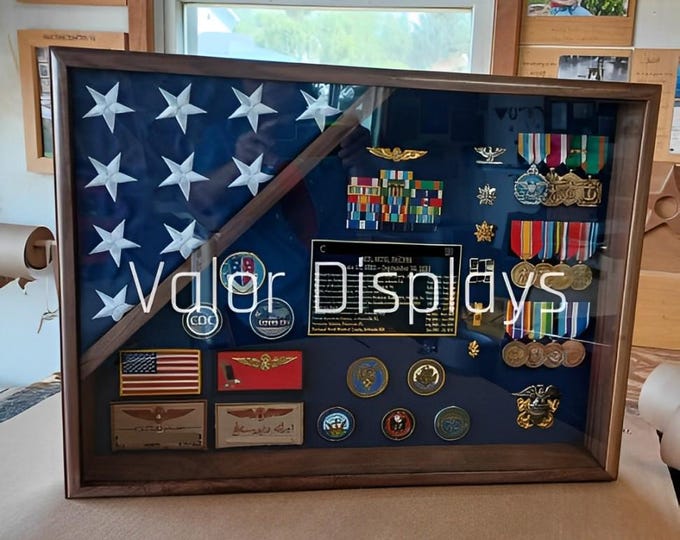 Navy Pilot Wings Shadow Box - Etsy