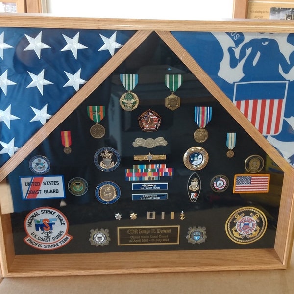 Flag Shadow Box Air Force - Etsy