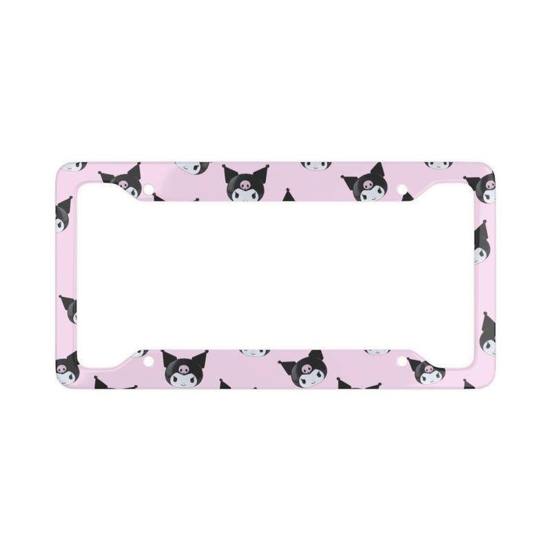 Kuromi License Plate Frame
