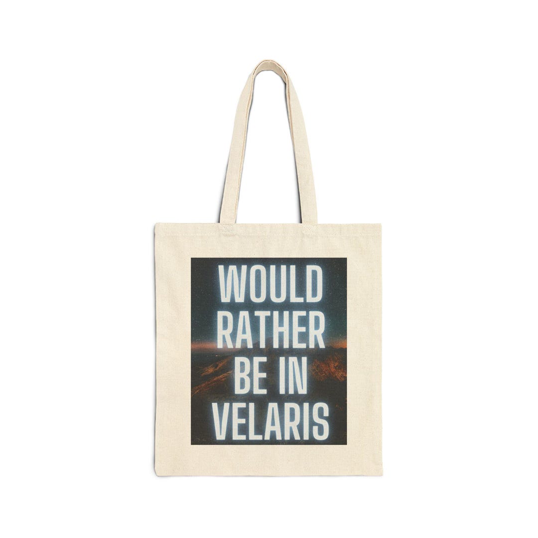Velaris Quote Tote Bag ACOTAR Inspired Canvas Bag A Court of Thorns and ...