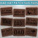 Dad Leather Hat Patch Svg Cut Files, Dad Patch Laser Cut File, Dad ...