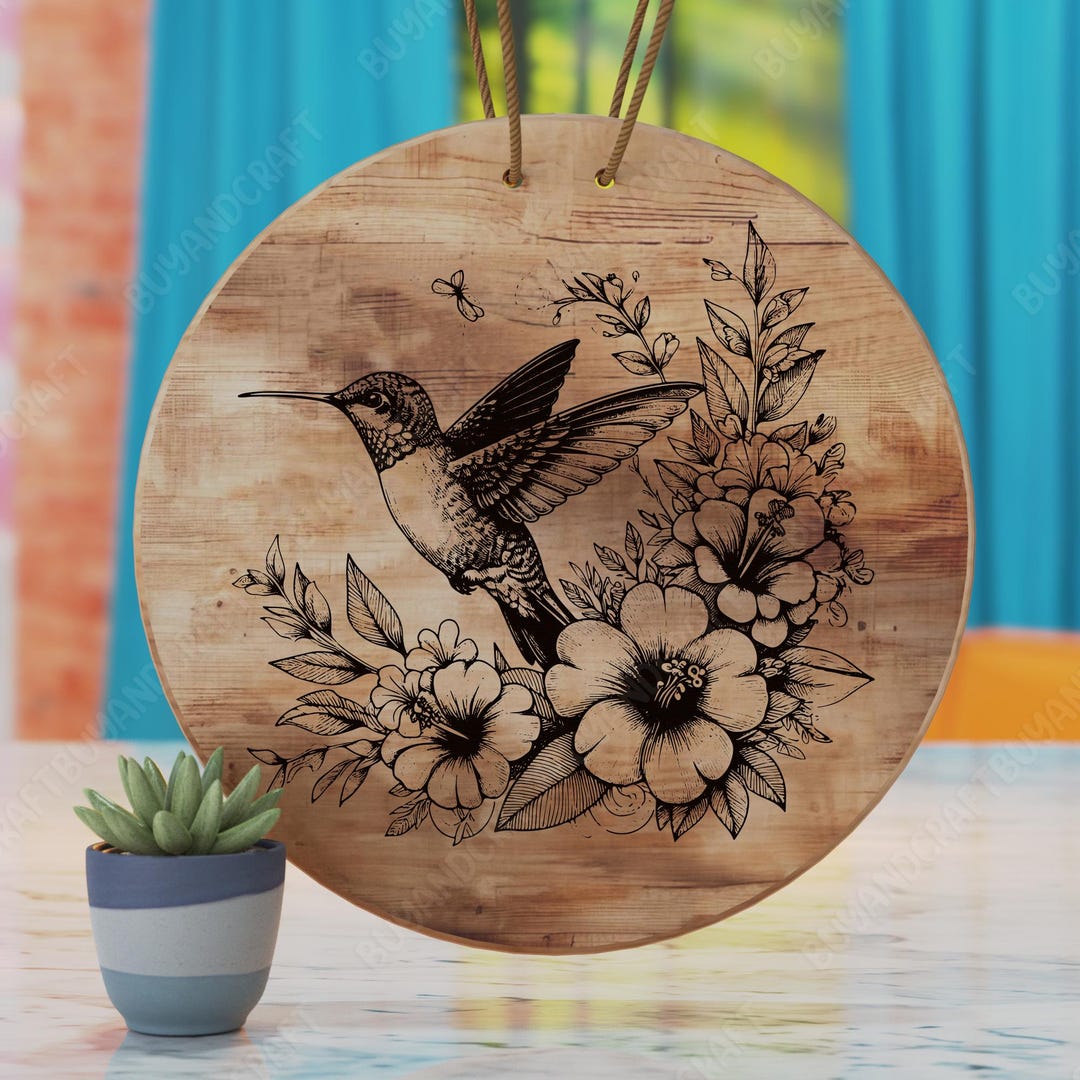 Hummingbird Chopping Board Svg, Bird Charcuterie Board Svg, Cutting ...