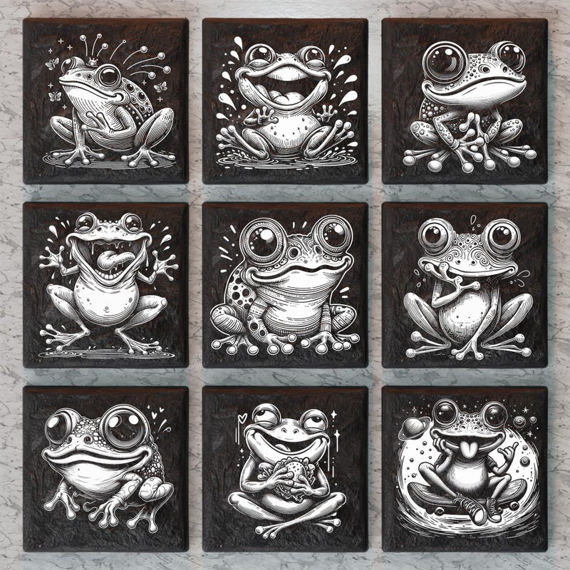Frog Tiles - Etsy