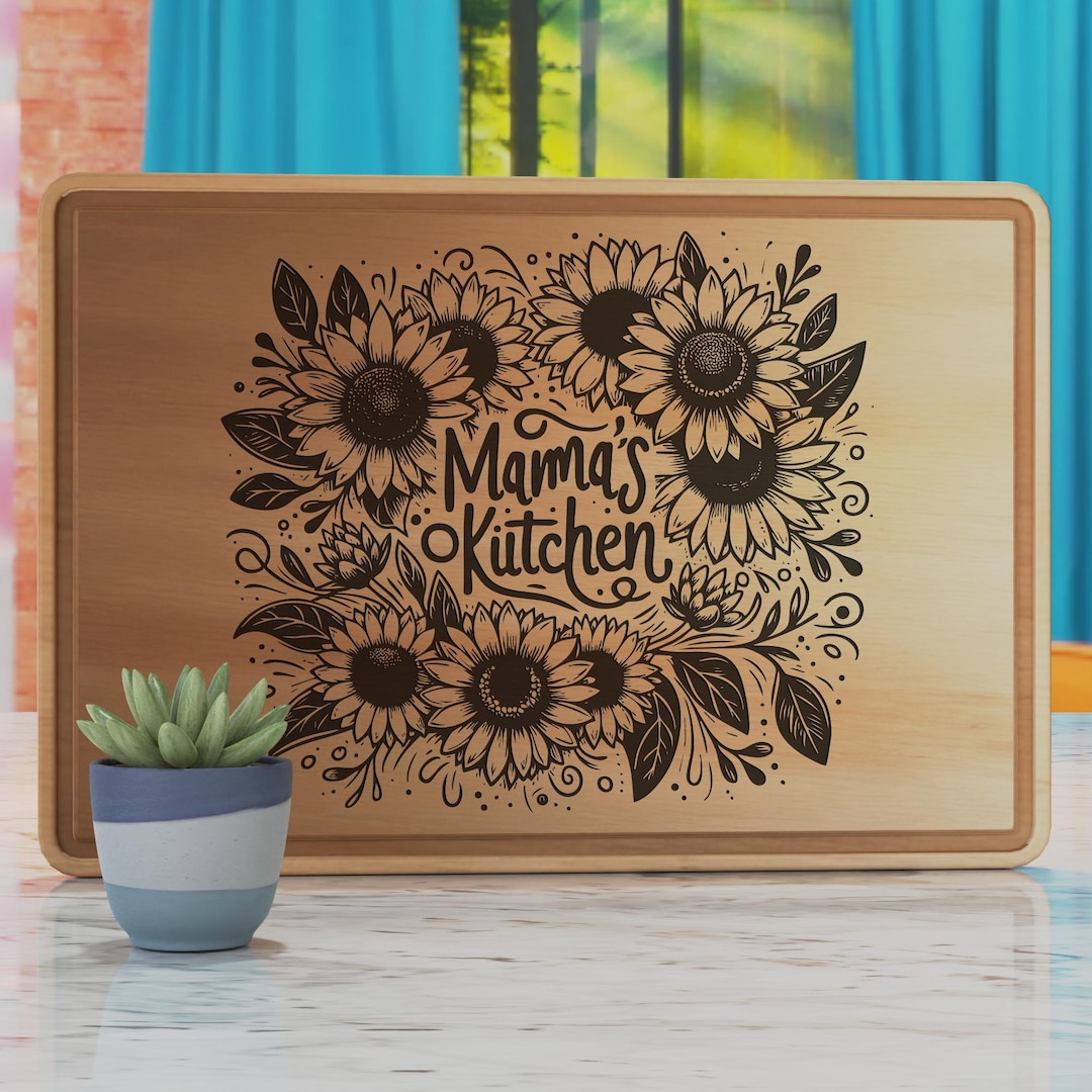 Cutting Board Svg, Mama Kitchen Charcuterie Board Svg, Cutting Board ...