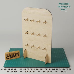 Keychain Display Stand Svg, Keychain Stall Laser Cut Files, Market ...