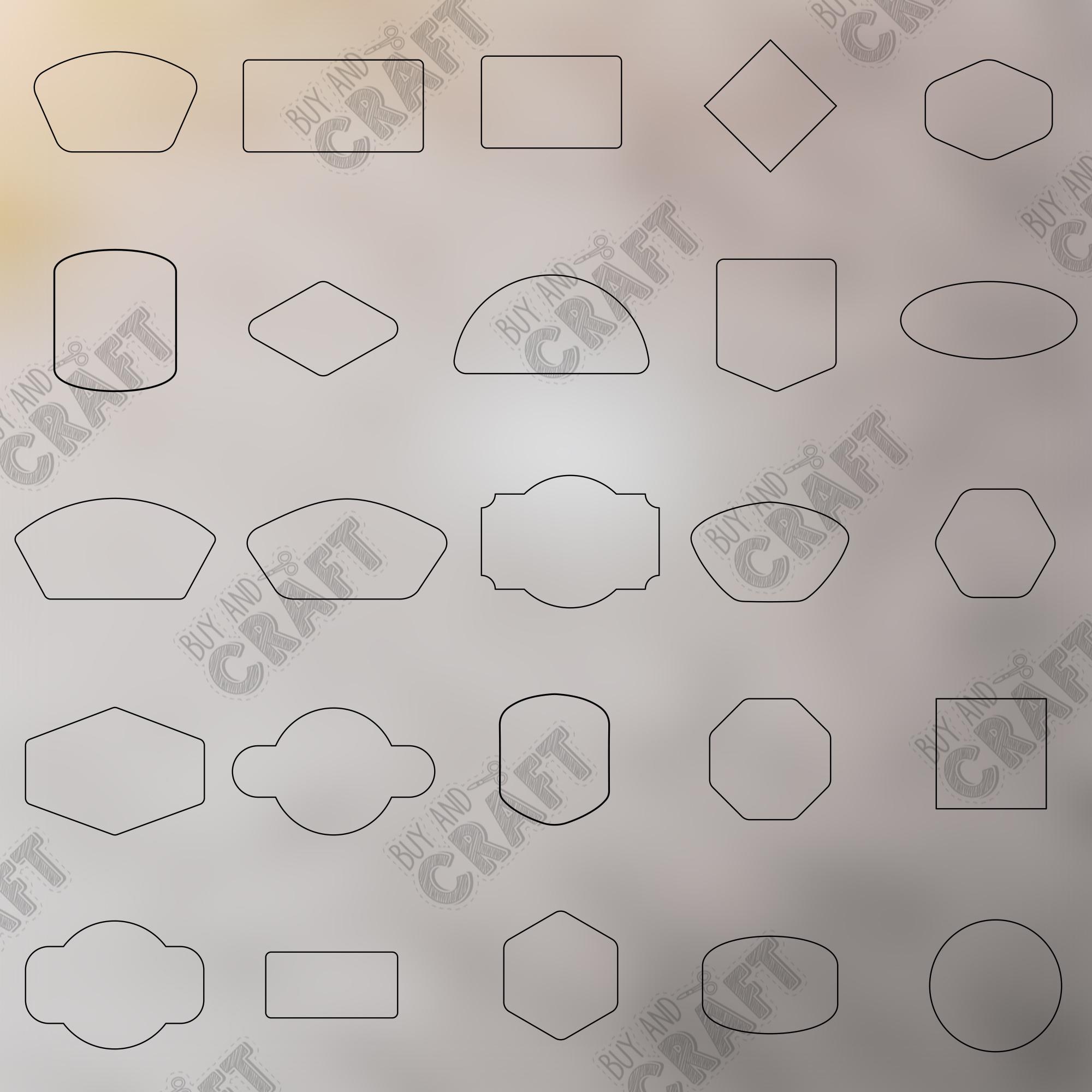 Leather Patch Svg Files, Faux Leather Patch Template Svg, Patches Svg ...