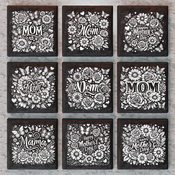 Mothers Day Tiles - Etsy