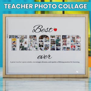 Teacher Photo Collage Template, Teachers Day Photo Collage Template ...