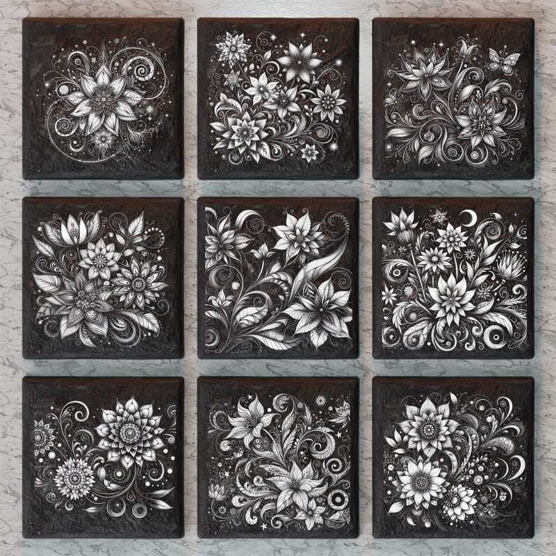 Flower Design for Coaster - Etsy