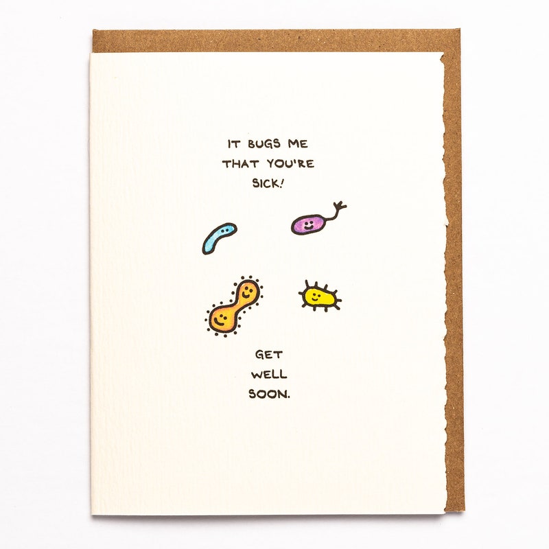 Bug Get Well Card - Etsy