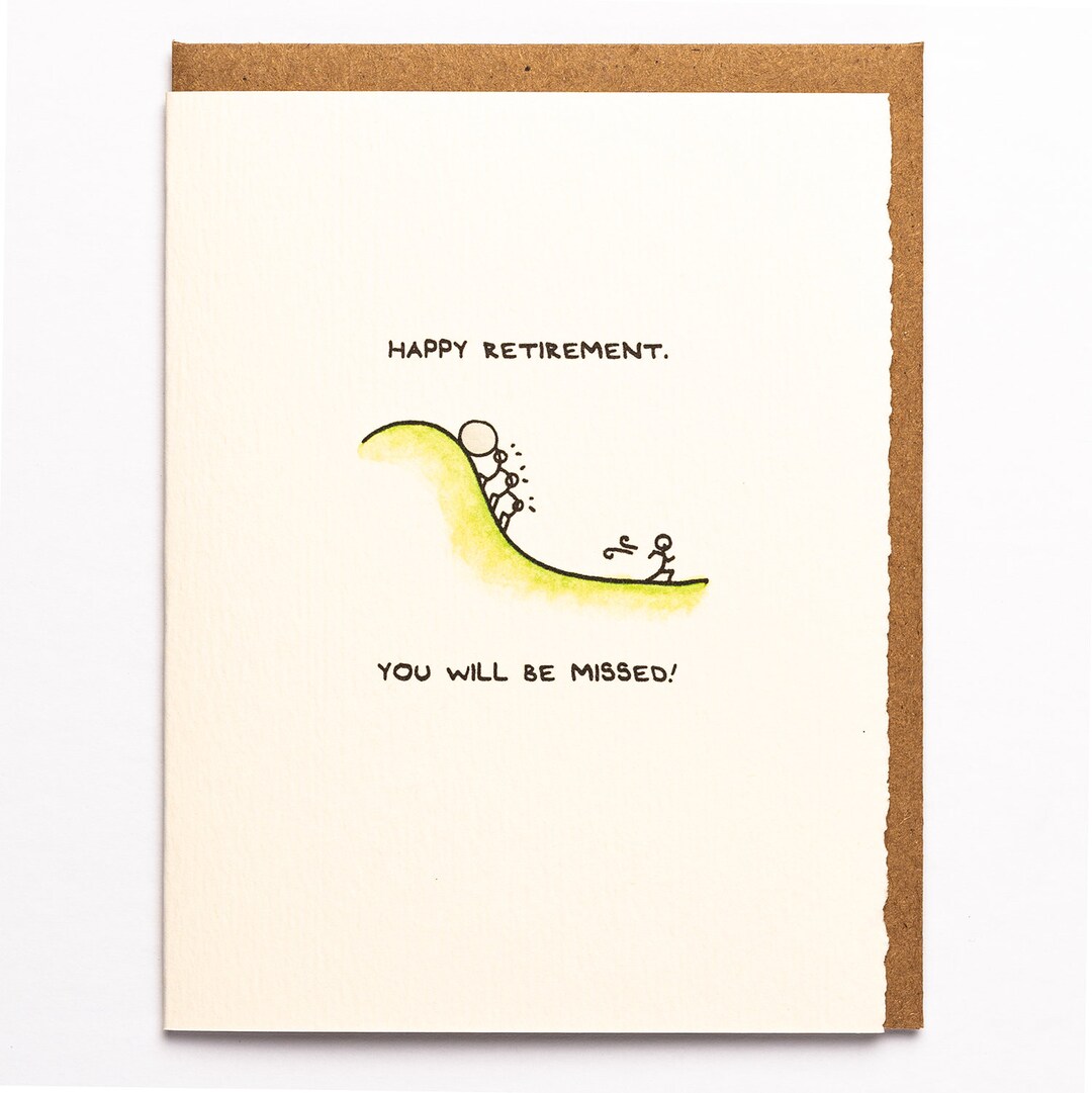 Retirement Card Cute Happy Retirement Sweet Fun Funny Adorable Made in ...