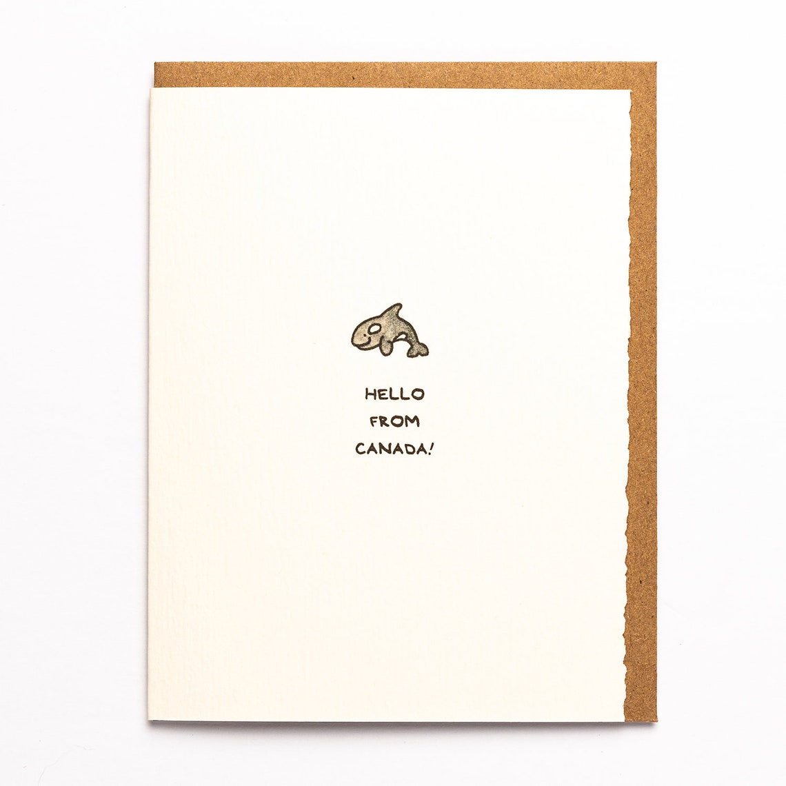 Hello From Canada Cute Happy Orca Whale Canadian Souvenir Fun Friend ...