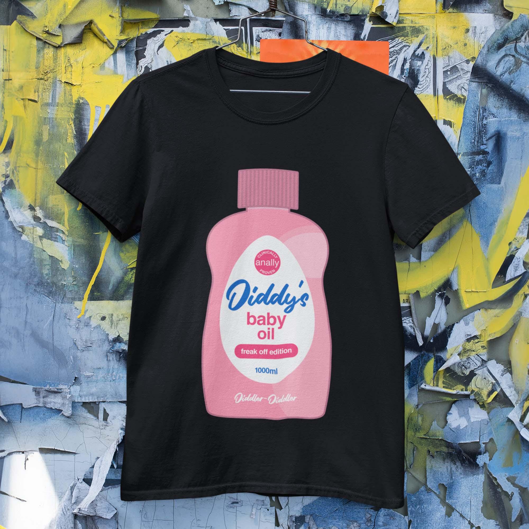 Diddy's Baby Oil, Funny Unisex T-shirt, Men's Shirts, Women's T-shirt ...
